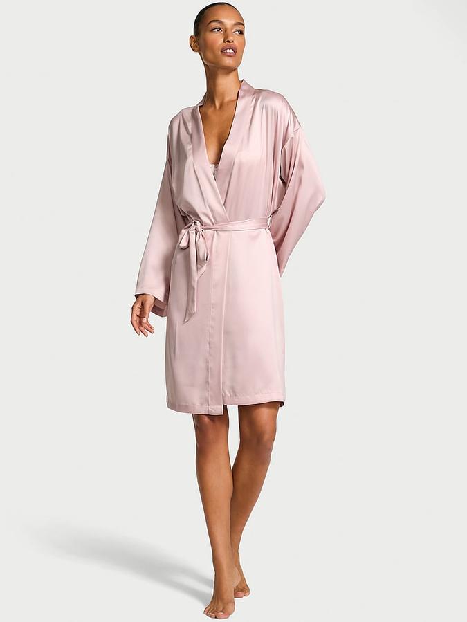 Buy Satin Midi Robe Online - Style ID: 112370502Y35 | Victoria's Secret ...