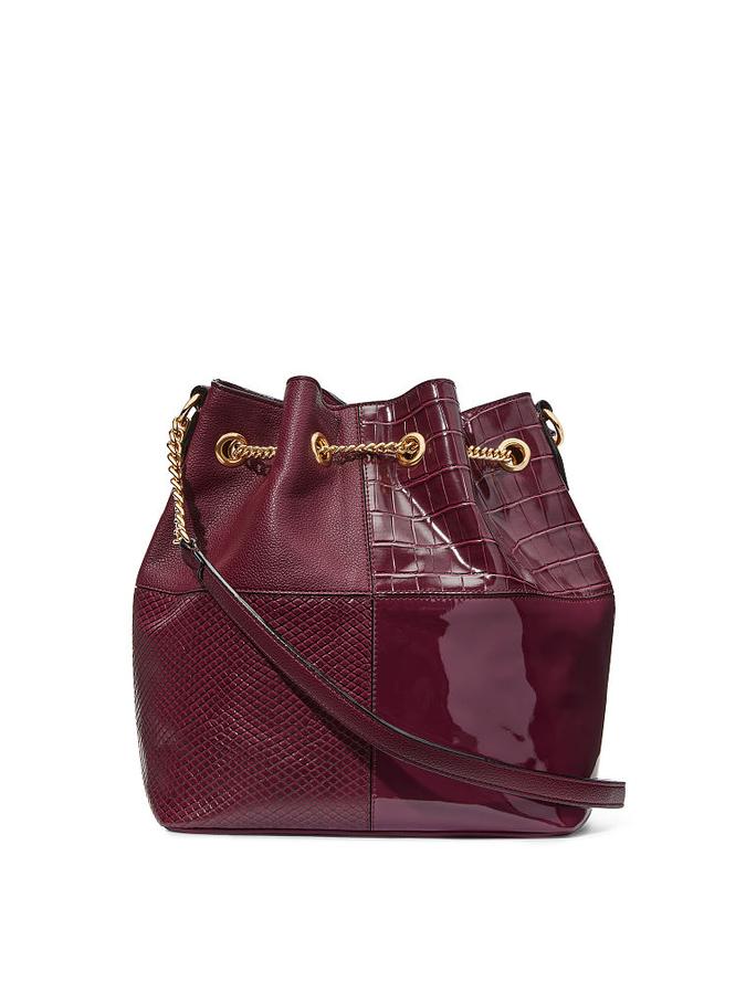 Buy The Victoria Bucket Bag Deep Mahogany Online - Style ID ...