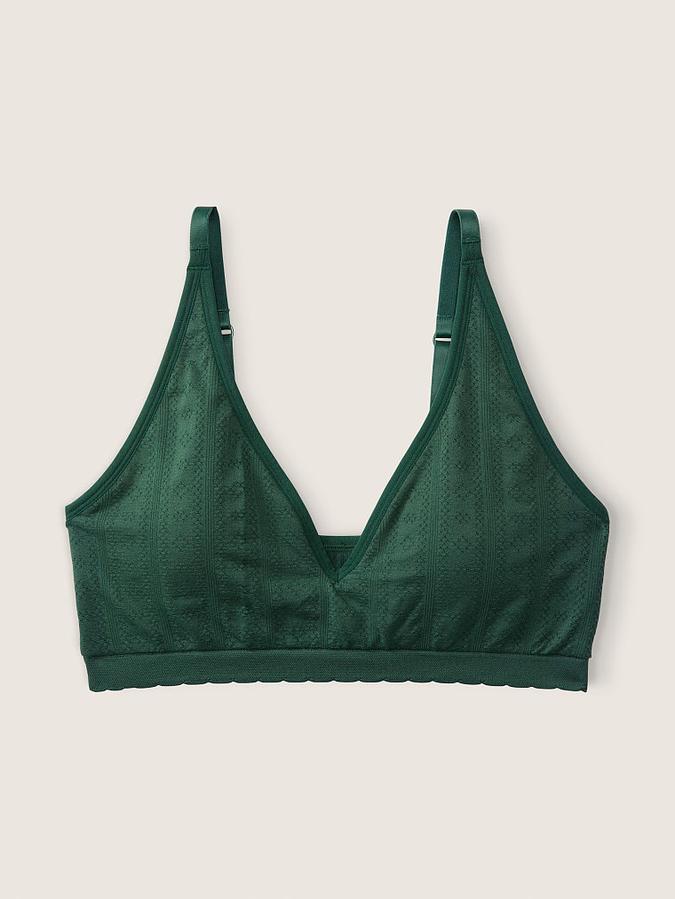 Buy Soft Seamless Pointelle Lightly Lined Bralette Online | Victoria's ...