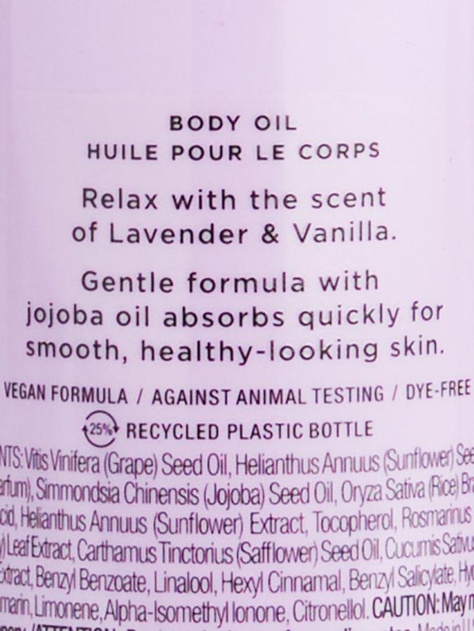Buy Lavender & Vanilla Relax Body Oil Online - Style ID: 667557382487 ...